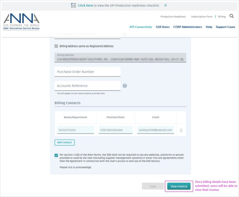 UPI Production Readiness Checklist - DSB